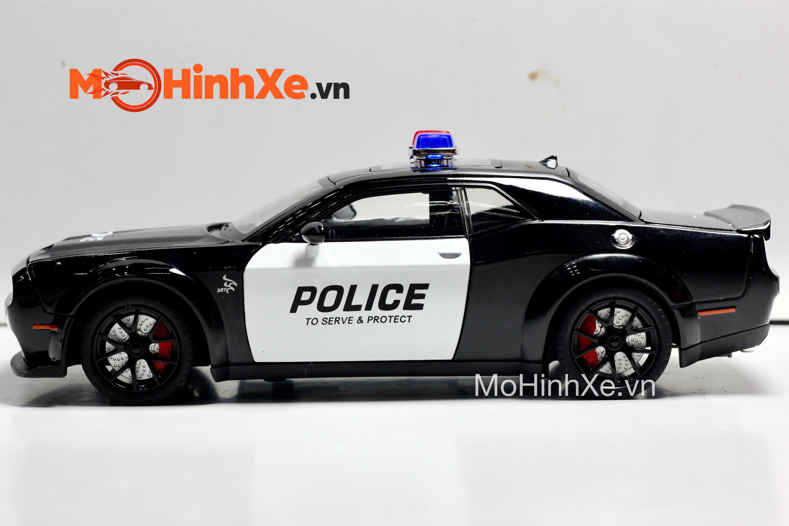 Mô hình xe Dodge Challenger SRT Hellcat Police 1:24 CheZhi | MoHinhXe.vn