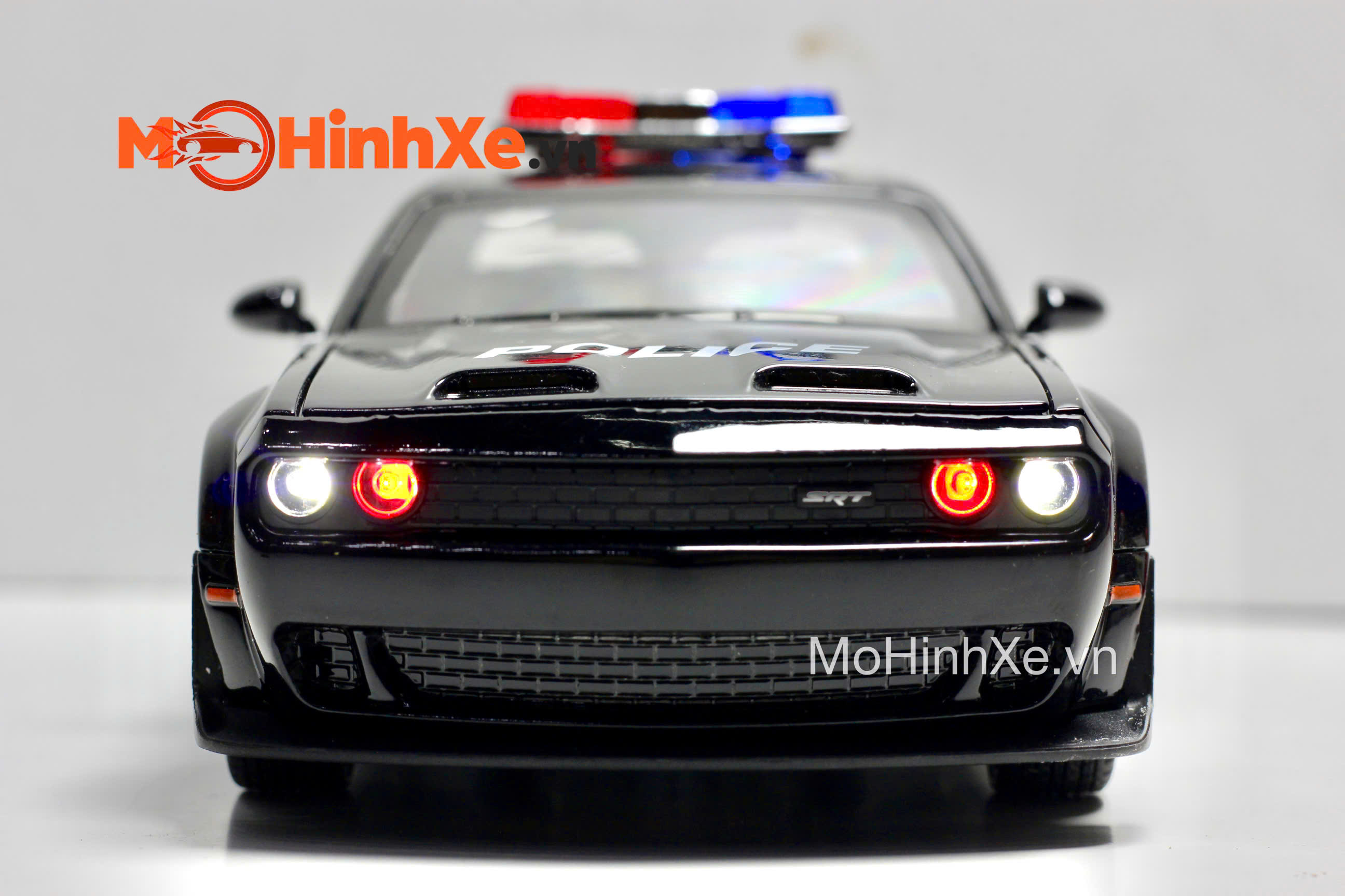Mô hình xe Dodge Challenger SRT Hellcat Police 1:24 CheZhi | MoHinhXe.vn