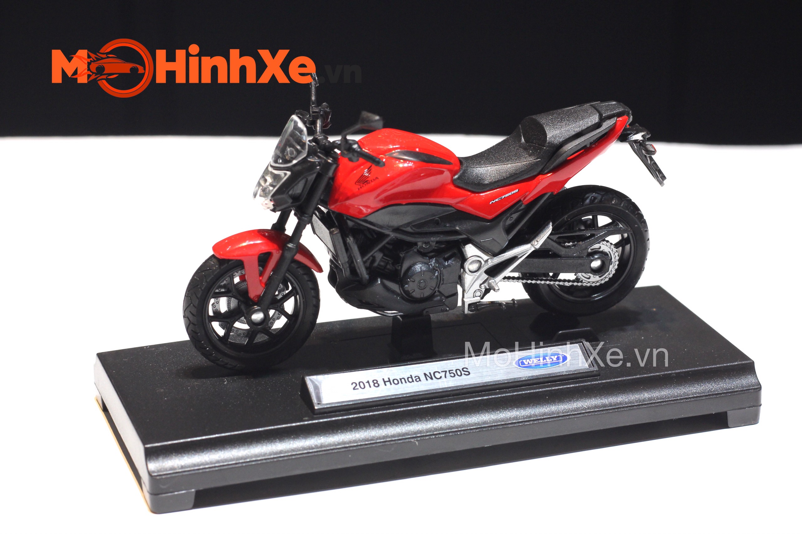 Mô hình xe Honda NC750F 2018 1:18 Welly | MoHinhXe.vn
