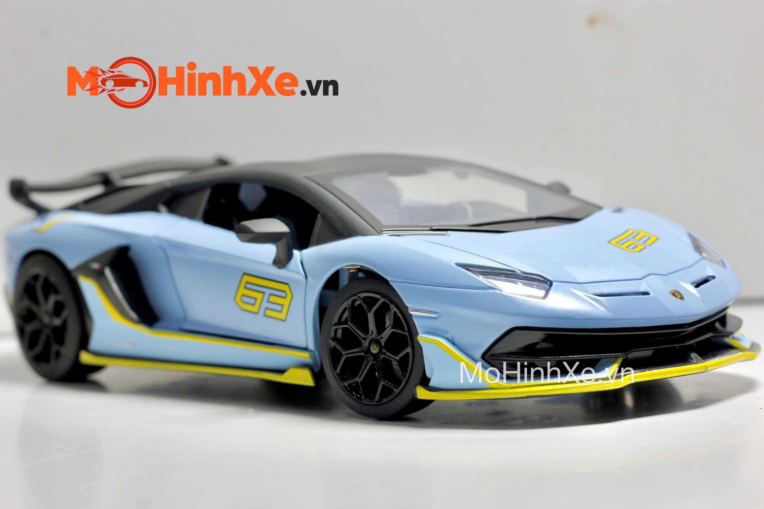 Mô hình xe Lamborghini Aventador SVJ no.63 1:24 MSZ | MoHinhXe.vn