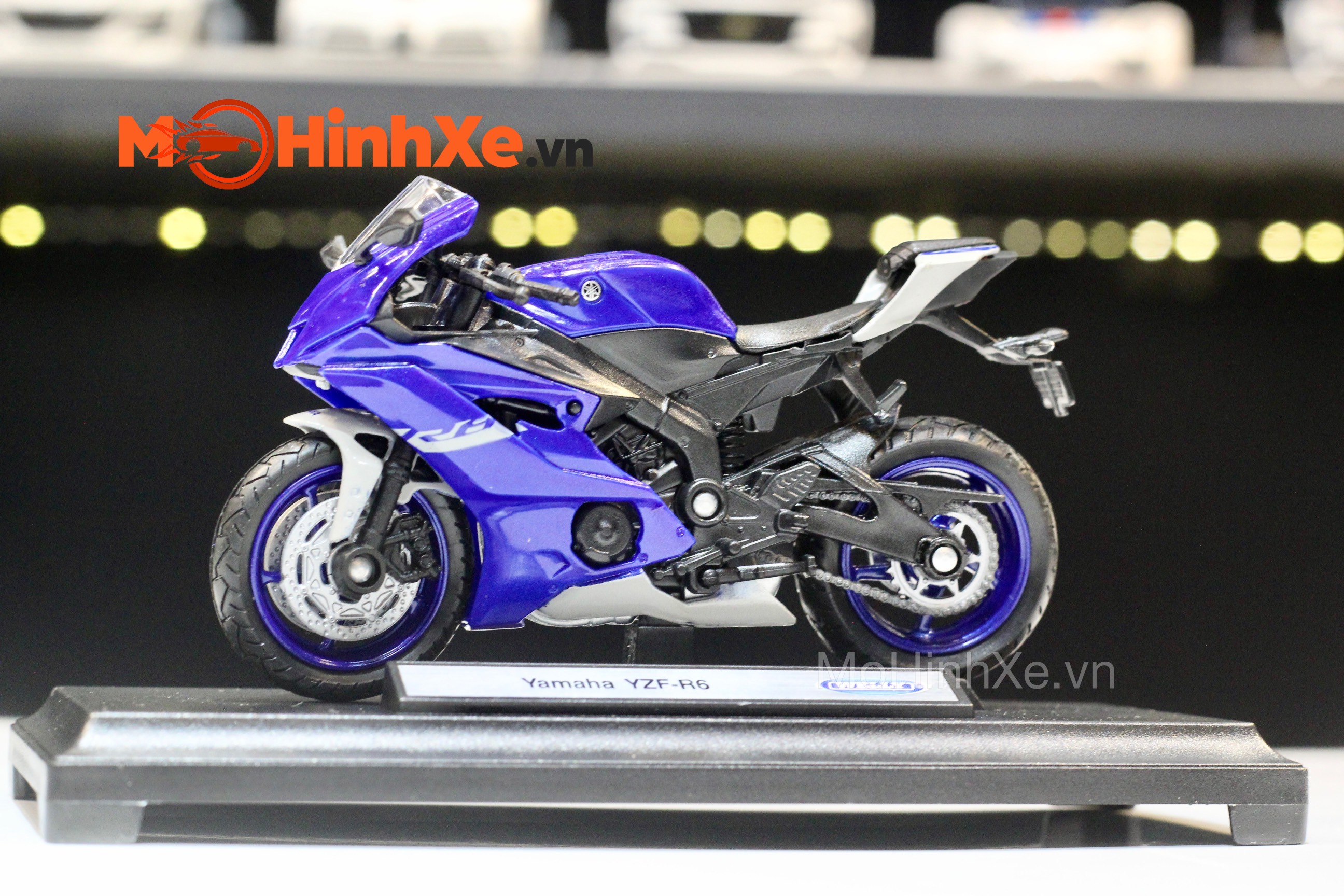 Mô hình xe Yamaha R6 1:18 Welly | MoHinhXe.vn